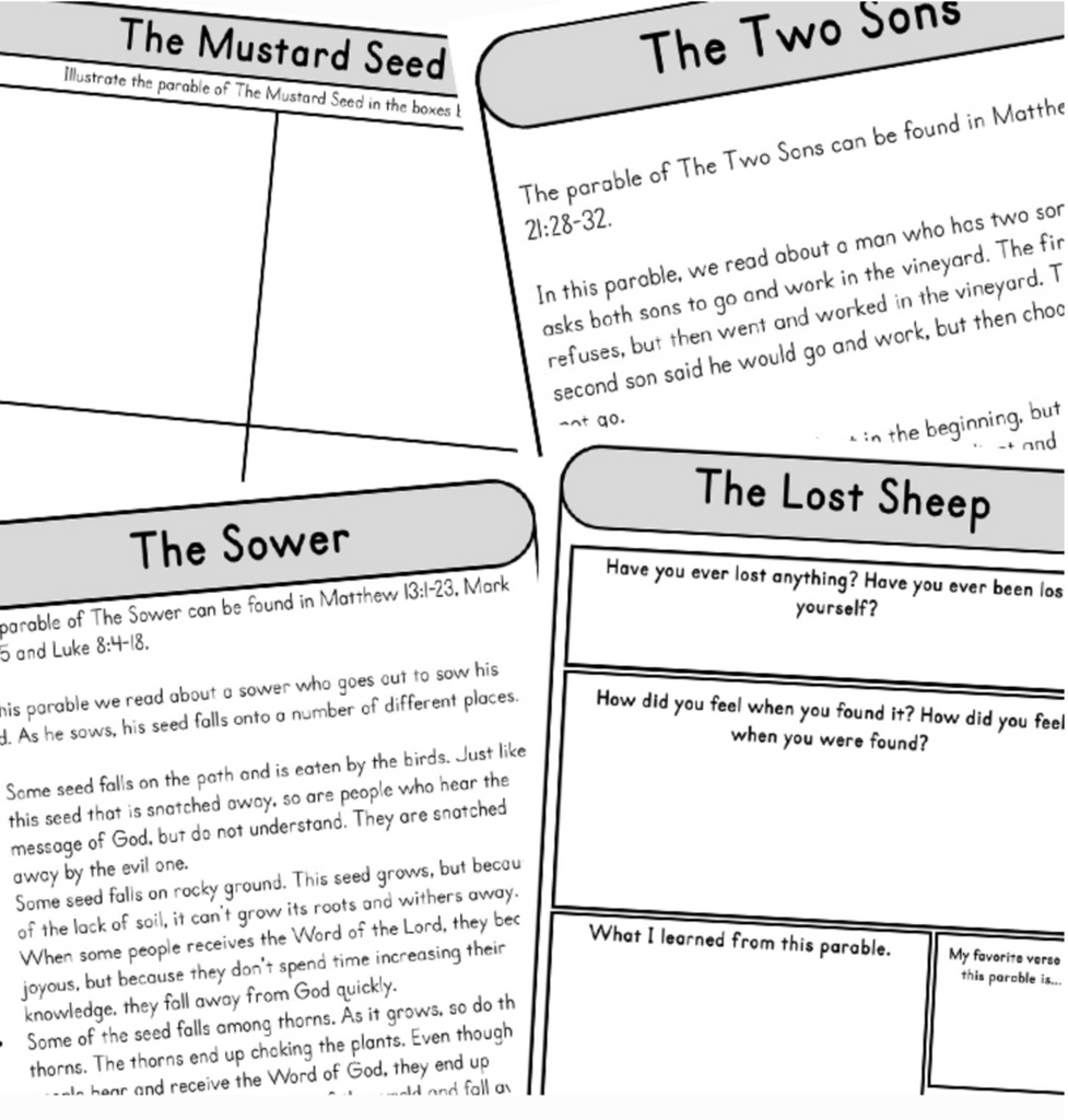 Bundle: Parables of Jesus Volumes 1, 2, and 3 – Proverbial Homemaker