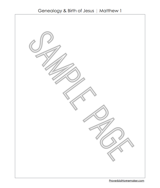 Bible Drawing Notebook (New Testament) – Proverbial Homemaker