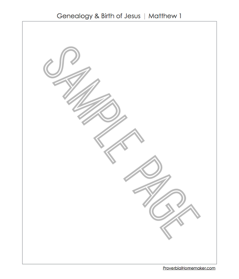 Bible Drawing Notebook (New Testament) – Proverbial Homemaker