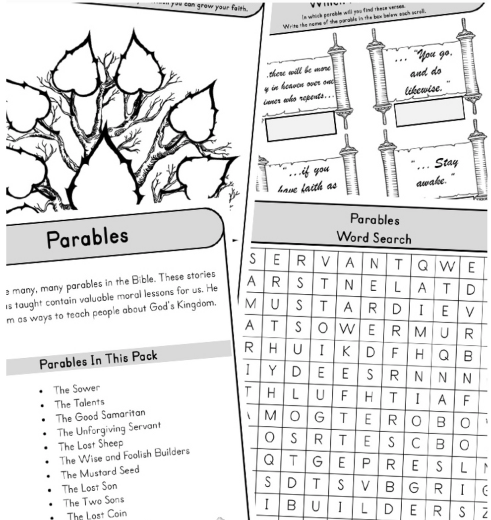 Bundle: Parables of Jesus Volumes 1, 2, and 3 – Proverbial Homemaker