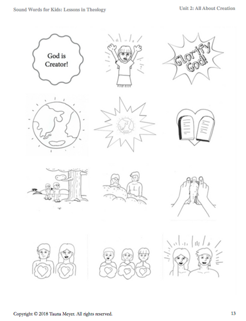 All About Creation (Sound Words for Kids: Lessons in Theology, Unit 2 ...