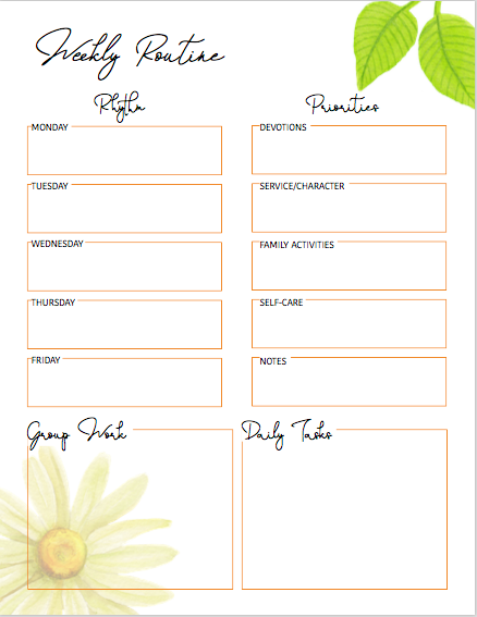 Rhythms & Routines Homeschool Planning System – Proverbial Homemaker