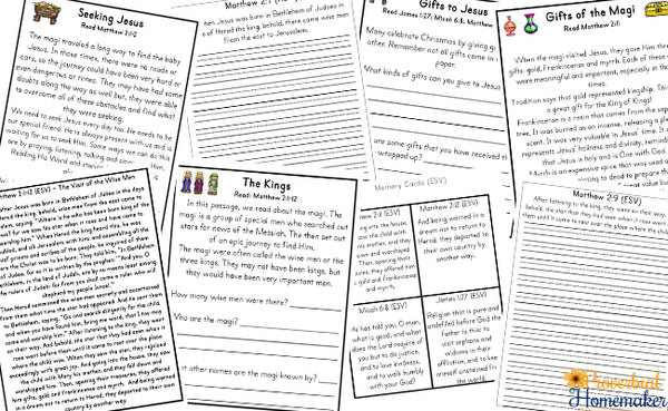 Three Kings Printable Pack & Bible Study – Proverbial Homemaker