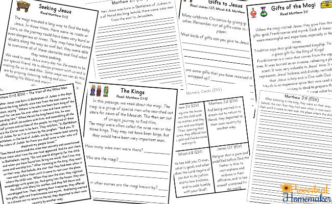 Three Kings Printable Pack & Bible Study – Proverbial Homemaker